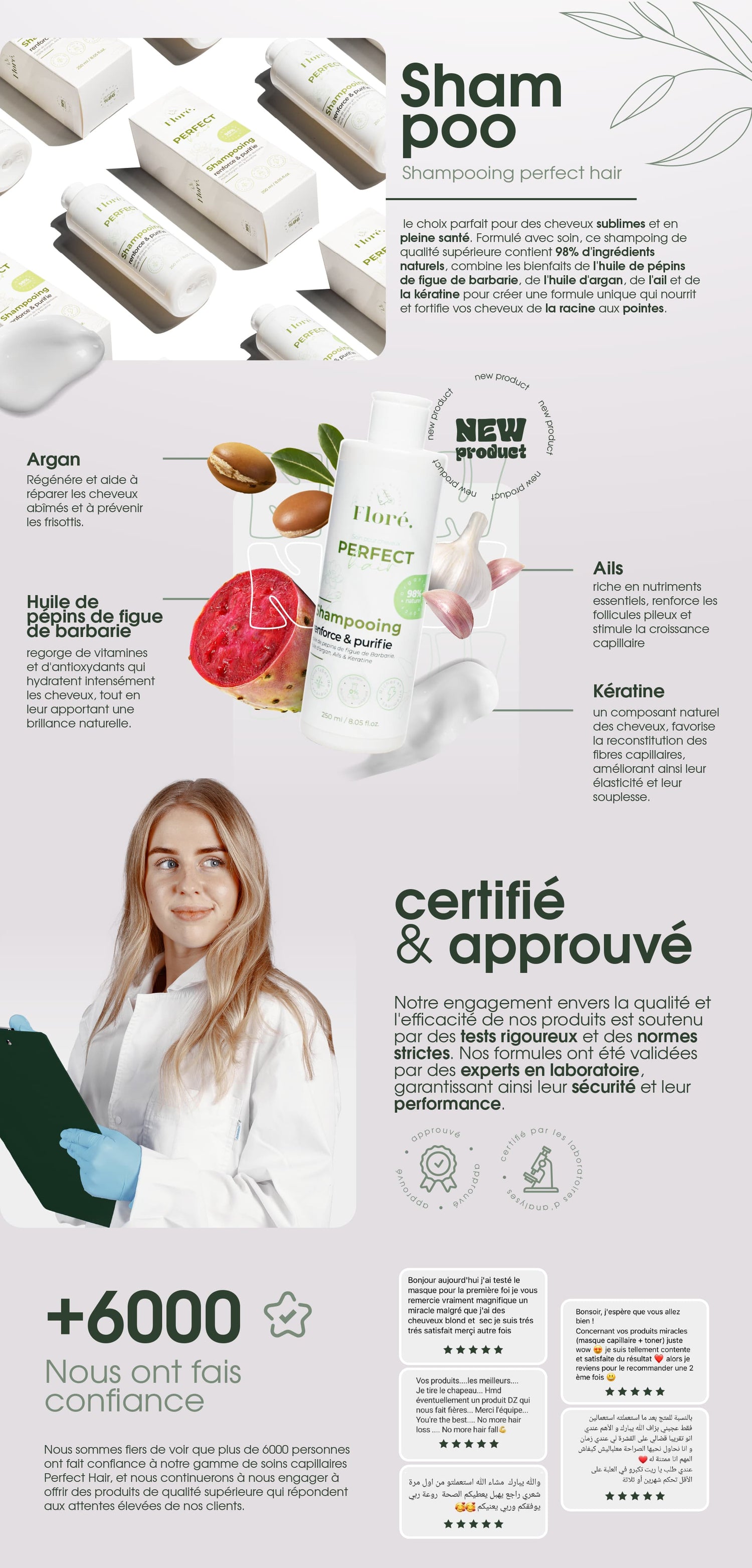 Shampoing Perfect hair Floré – Flore.algerie